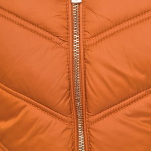 LA Coalition | Jackets & Coats | La Coalition Rust Orange Fitted Puffer ...